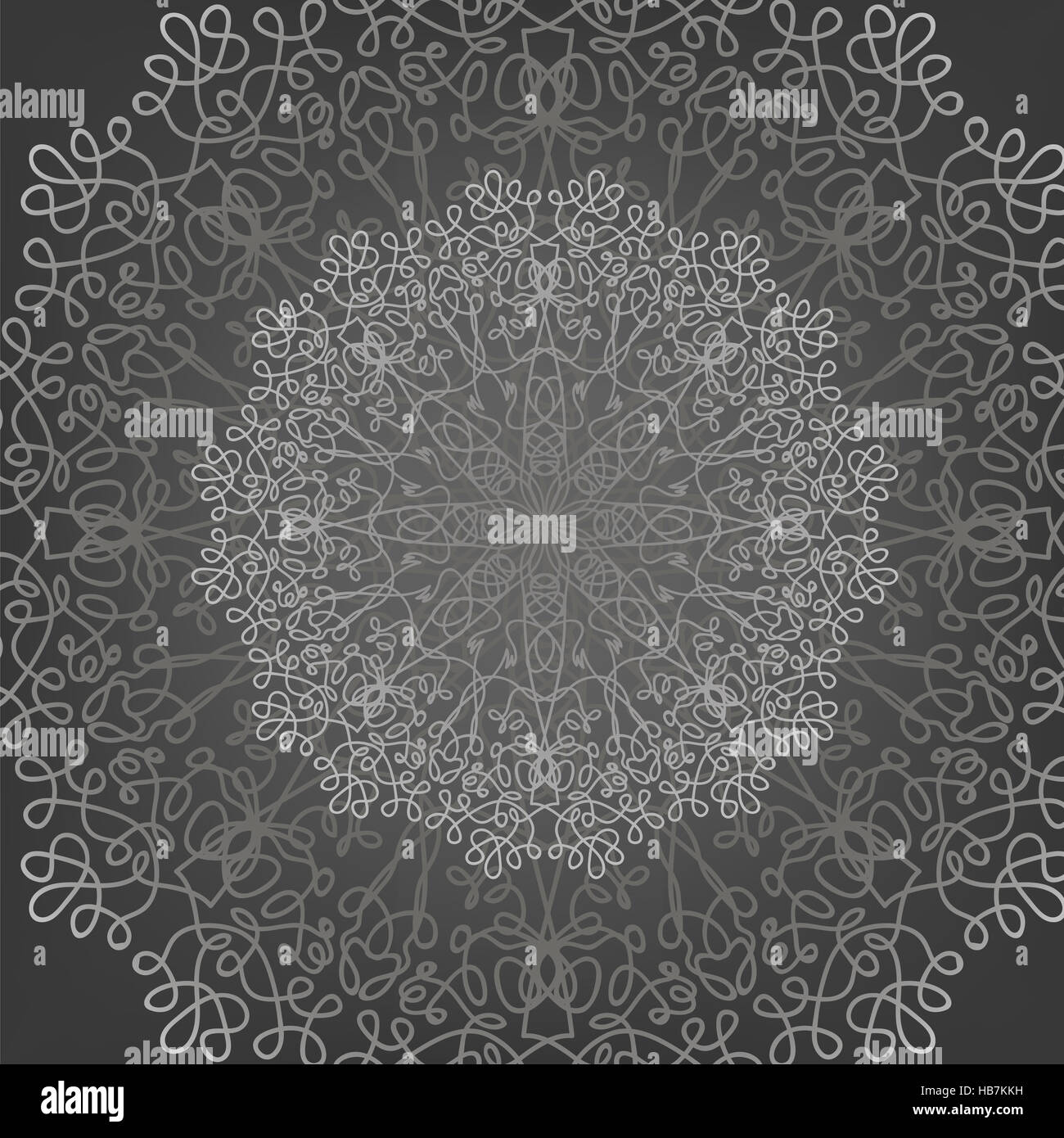 Round Ornamental Geometric Doily Pattern Stock Photo - Alamy