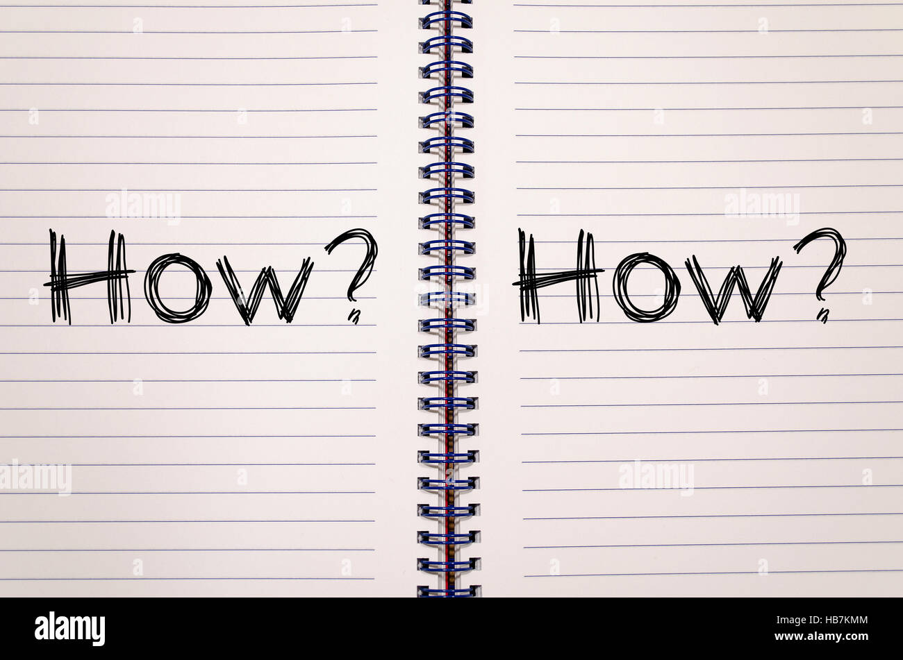 How write on notebook Stock Photo - Alamy