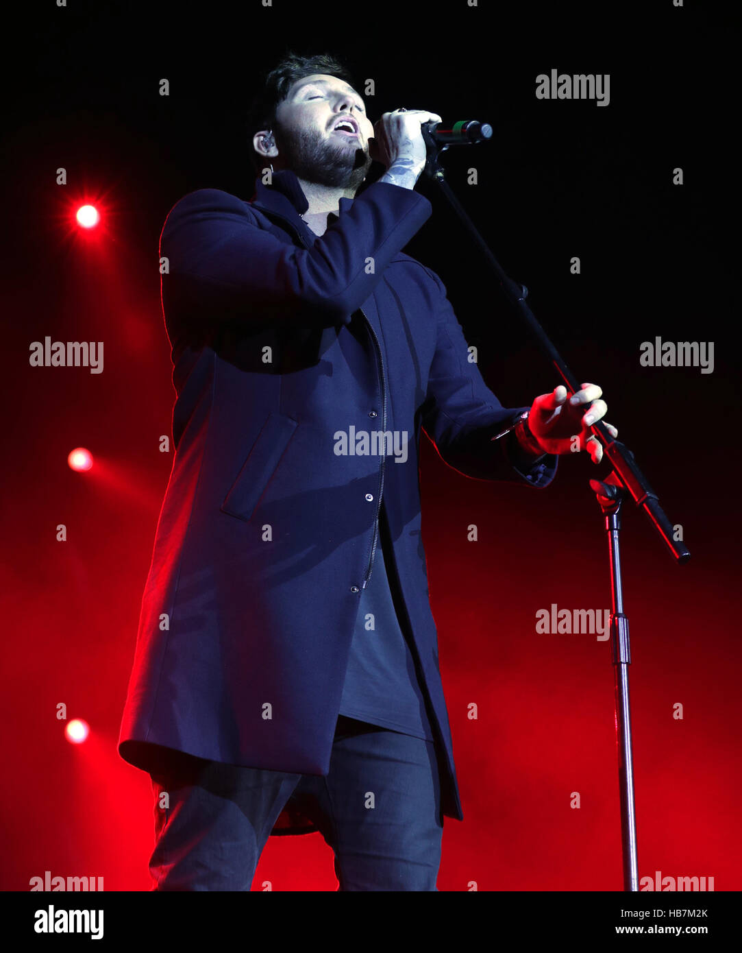James Arthur on stage at Capital's Jingle Bell Ball with Coca-Cola at ...