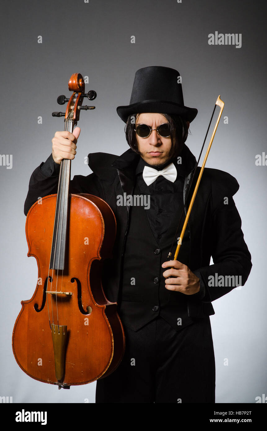 Man in musical art concept Stock Photo - Alamy