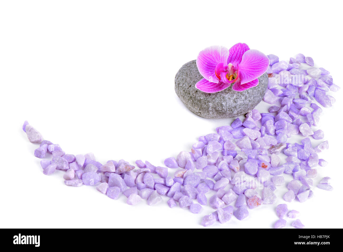 Orchid and candles Cut Out Stock Images & Pictures - Alamy