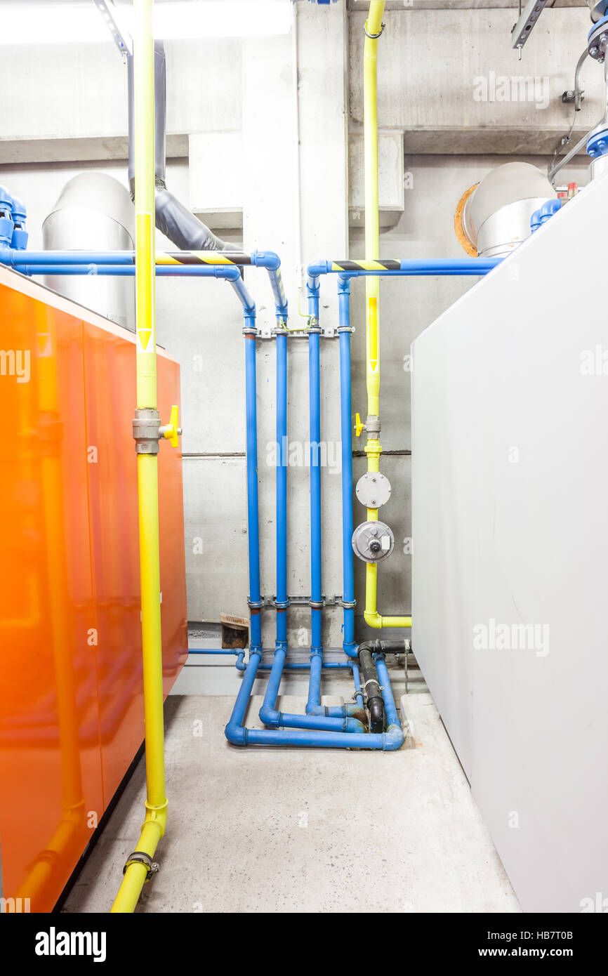 in the technical area, there are boosters for the water pipes of the ...