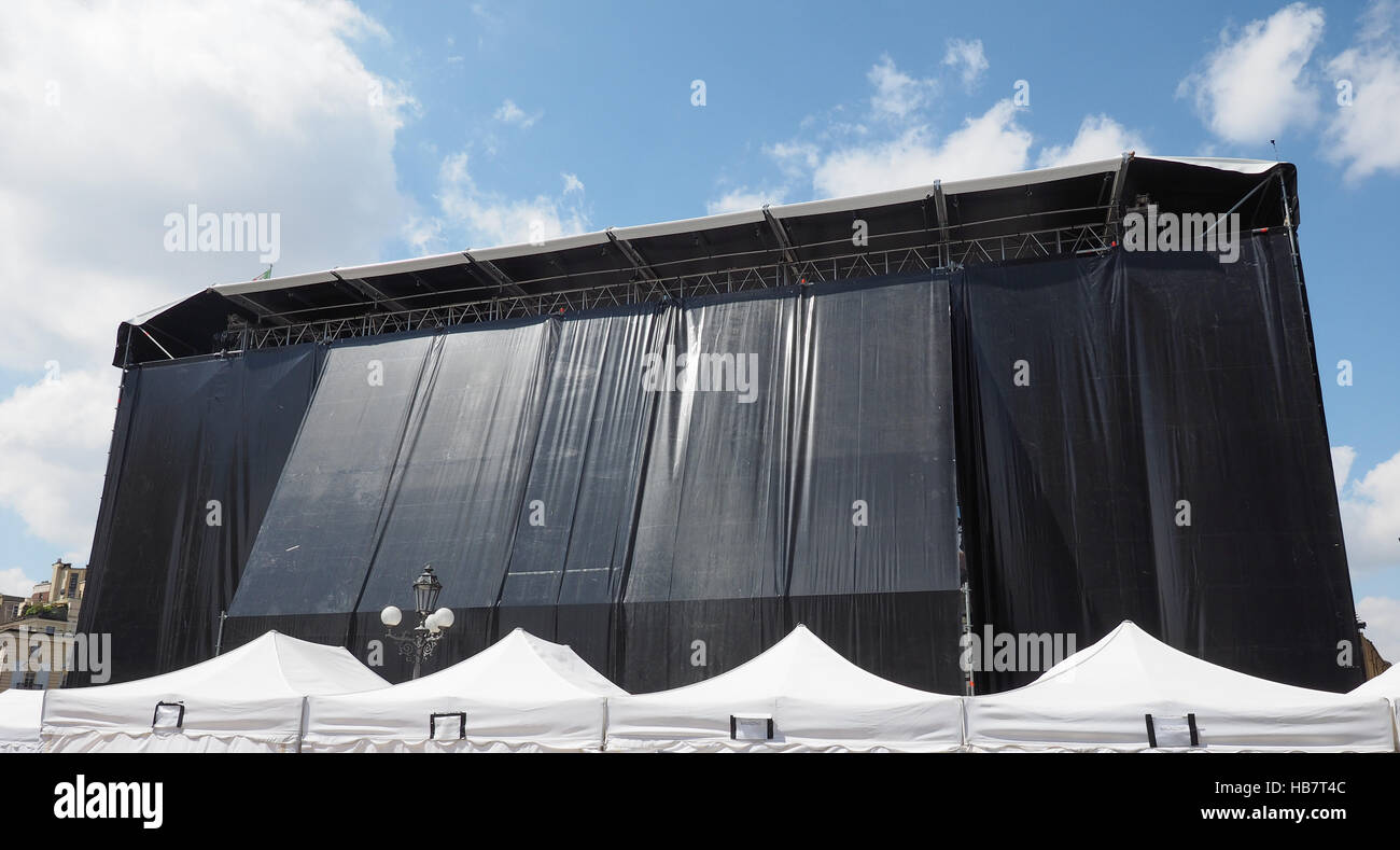 Music gig stage Stock Photo - Alamy