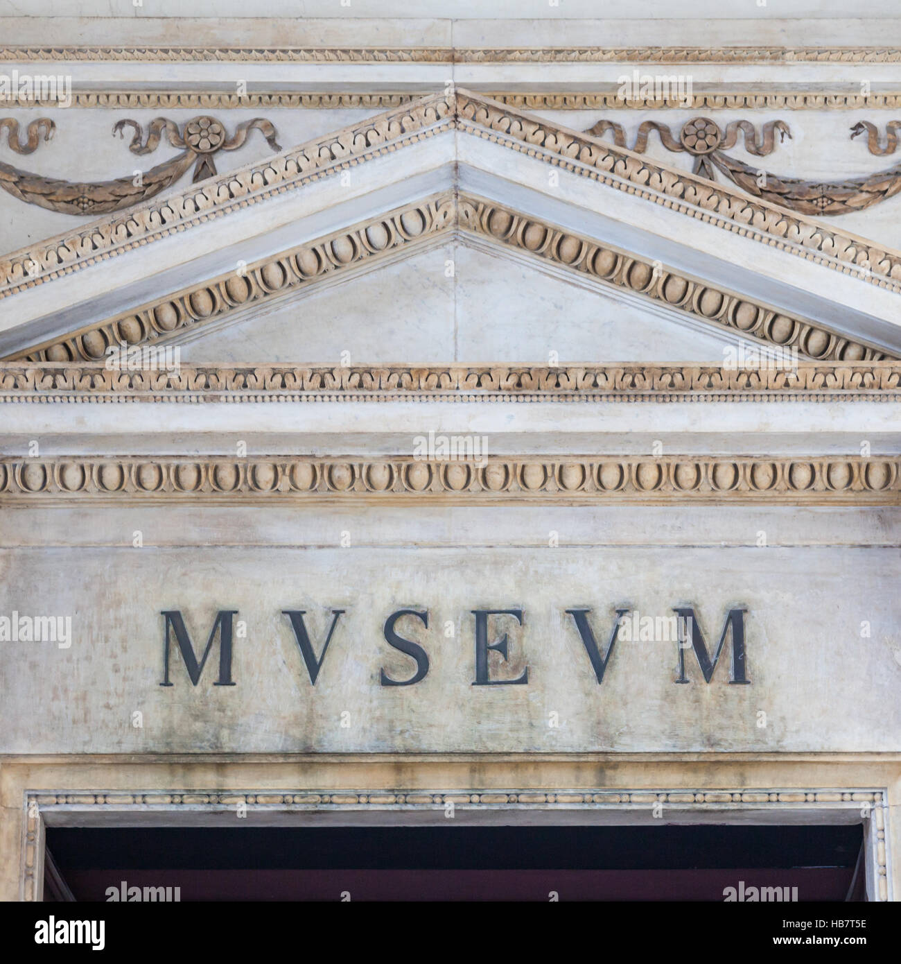 Old Museum Entrance Stock Photo - Alamy