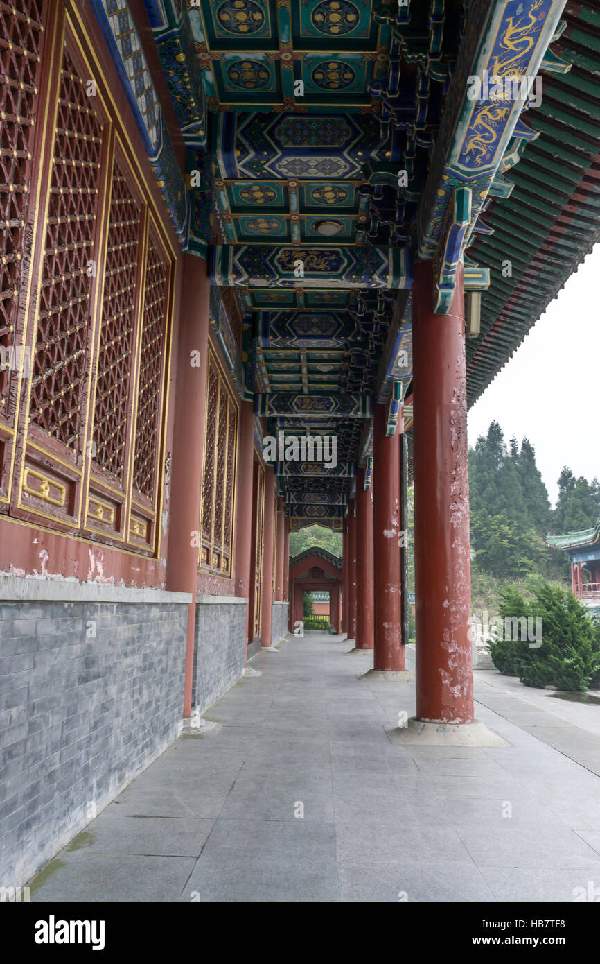 tianmen mountain temple architecture Stock Photo - Alamy