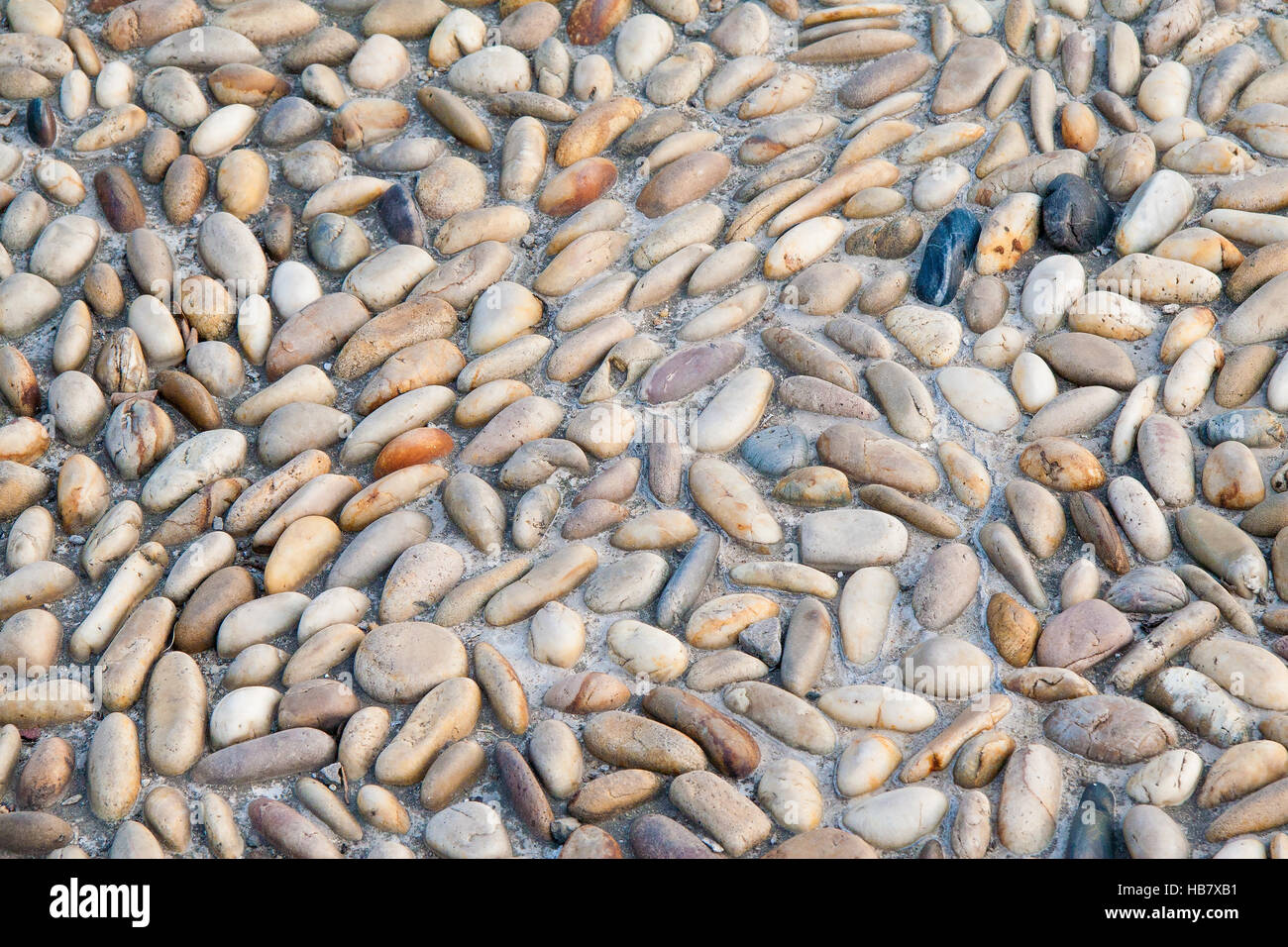 Background of small pebbles on a pavement in Wuxi, China Stock Photo ...