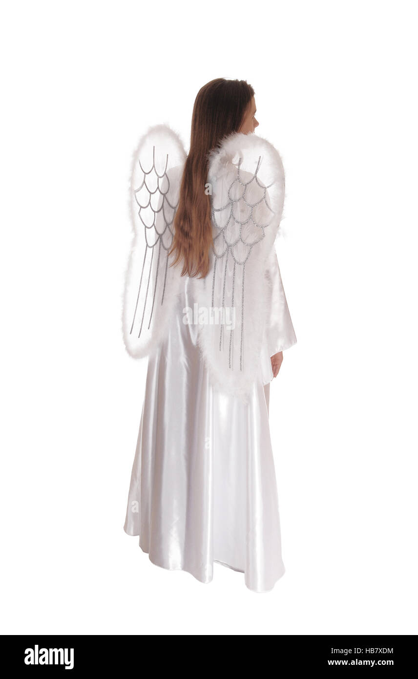 Angel standingin profile 5 Stock Photo - Alamy