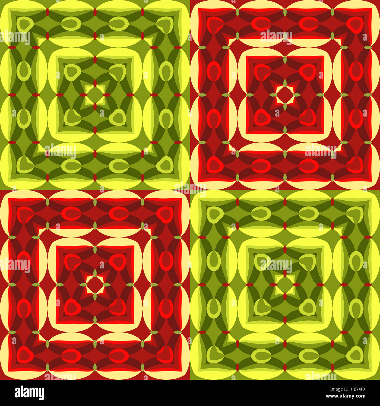 seamless pattern with tiles Stock Photo - Alamy