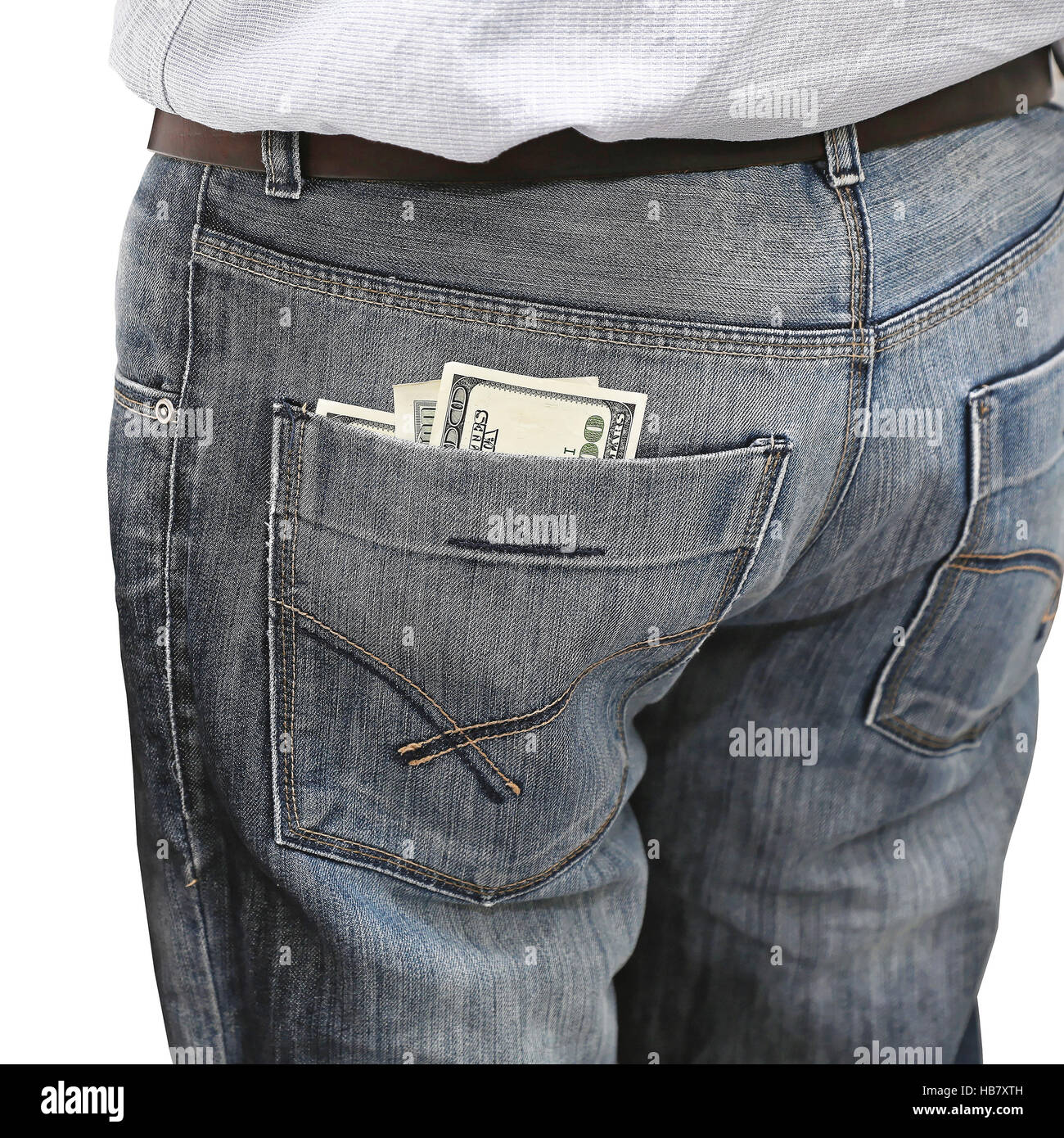 Man jeans back pocket hi-res stock photography and images - Alamy