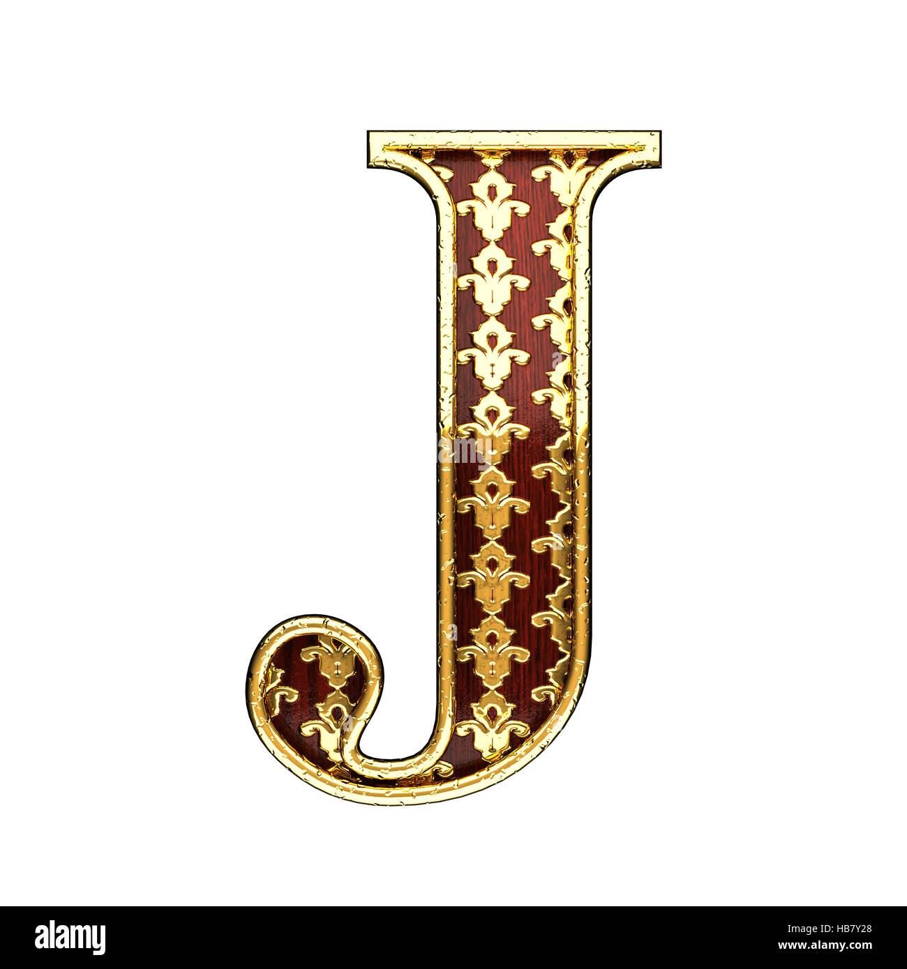 Golden letter j hi-res stock photography and images - Alamy