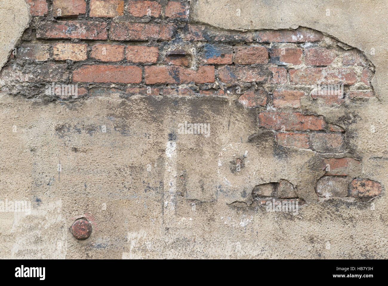 Masonry with broken stucco as a background Stock Photo - Alamy