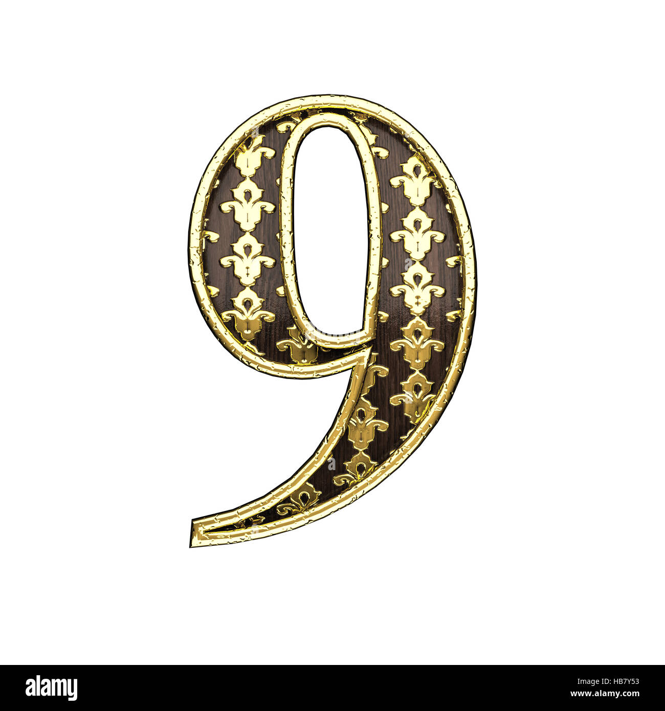 Golden text illustration Cut Out Stock Images & Pictures - Alamy