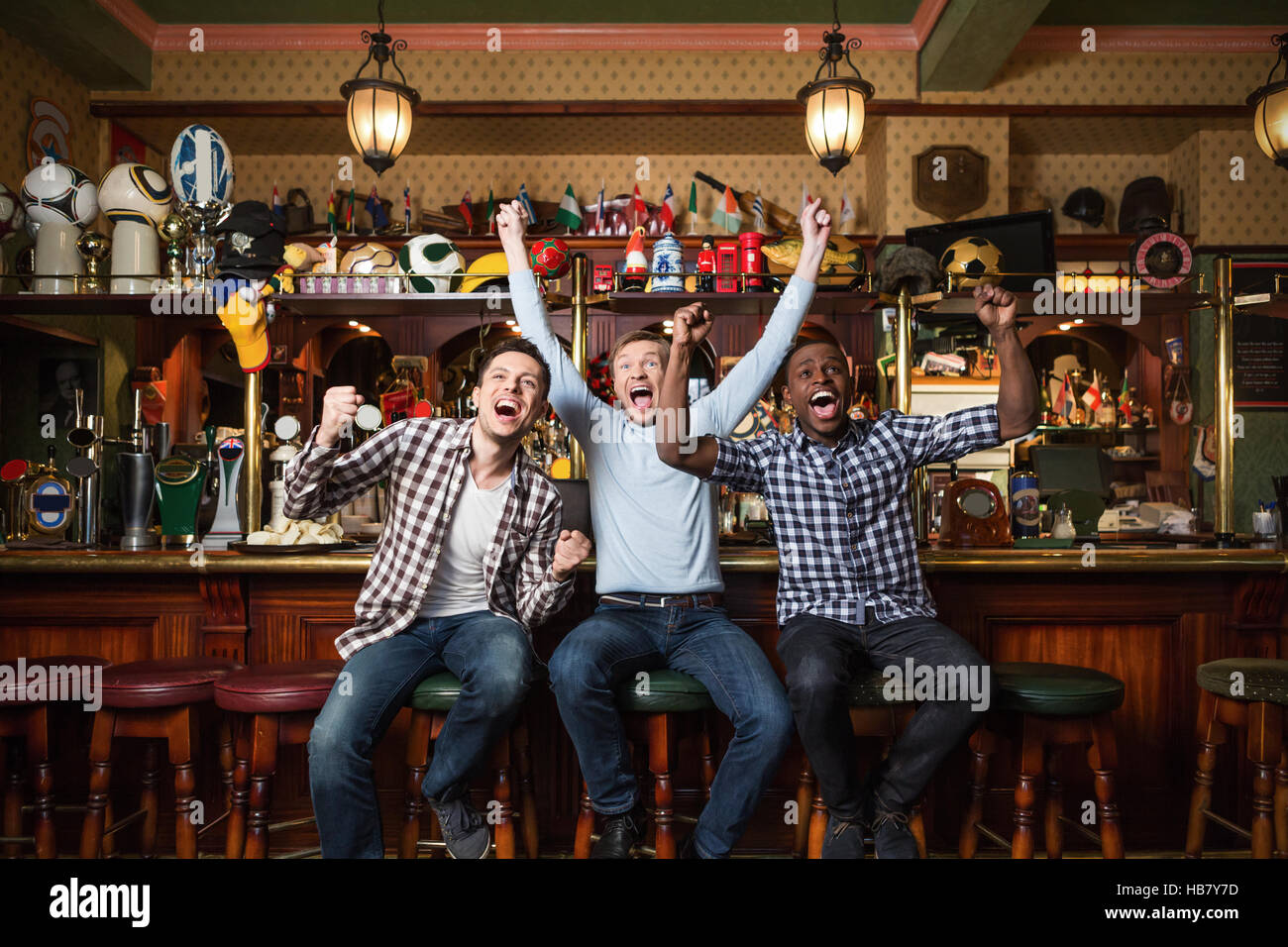 Happy men hi-res stock photography and images - Alamy