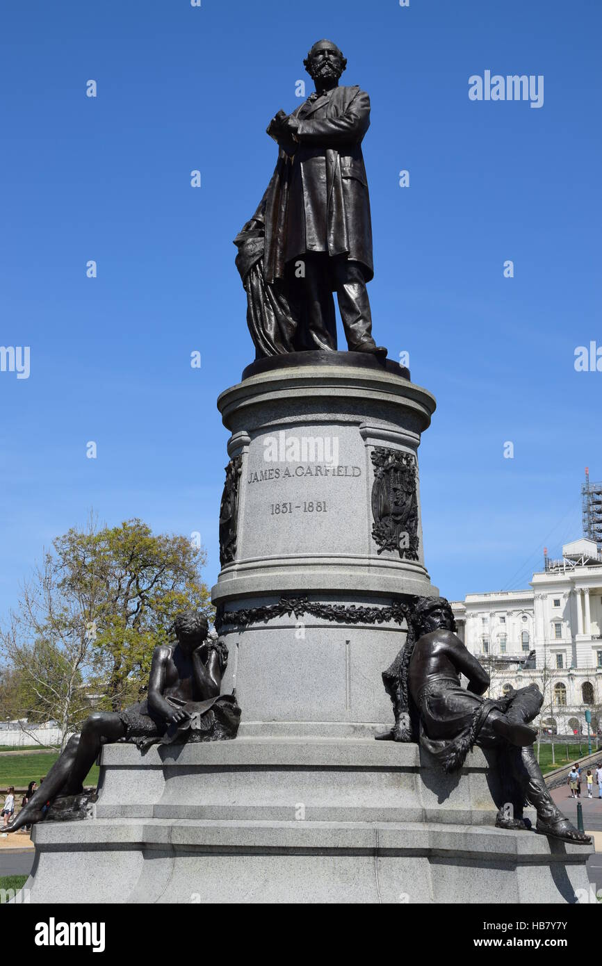 James Garfield Monument in Washington, DC Stock Photo - Alamy
