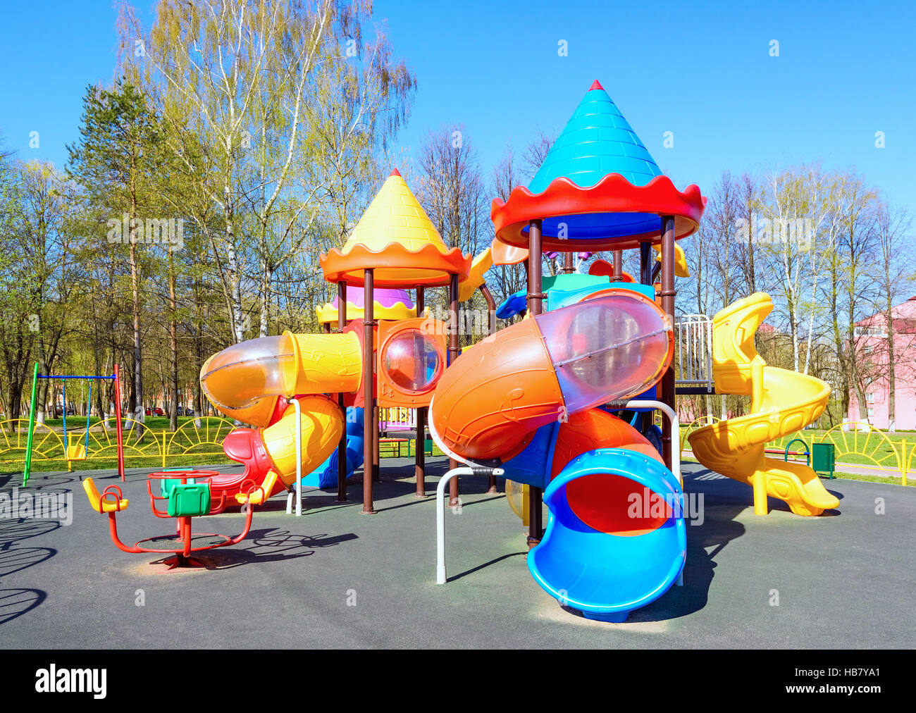 playground children's entertainment Stock Photo - Alamy