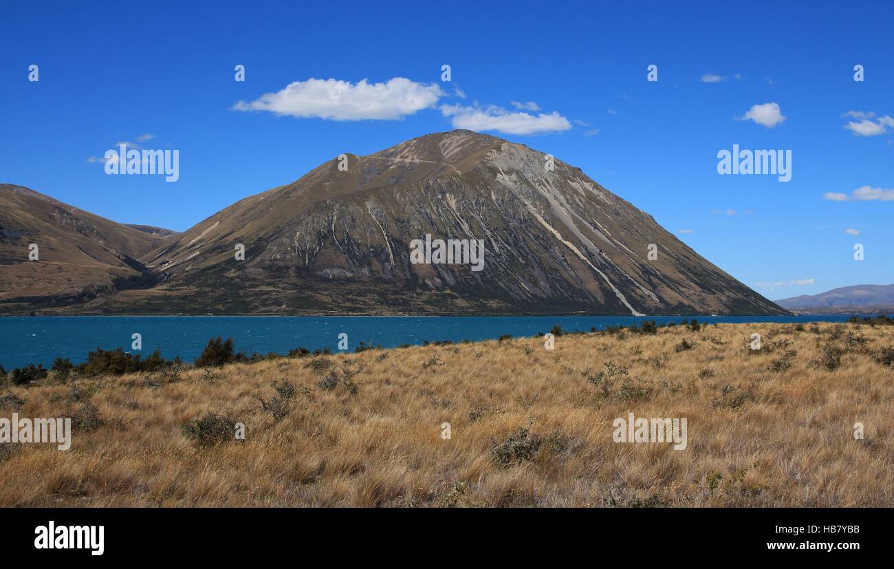 Mountain of the Ben Ohau Range Stock Photo - Alamy