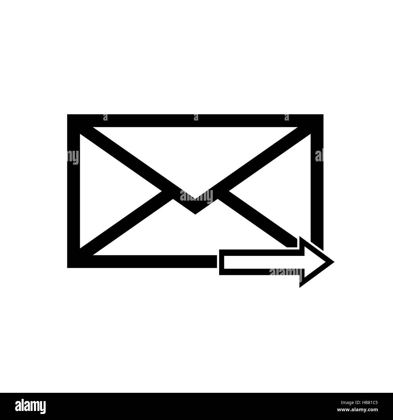 Email symbol letter icon Stock Photo - Alamy