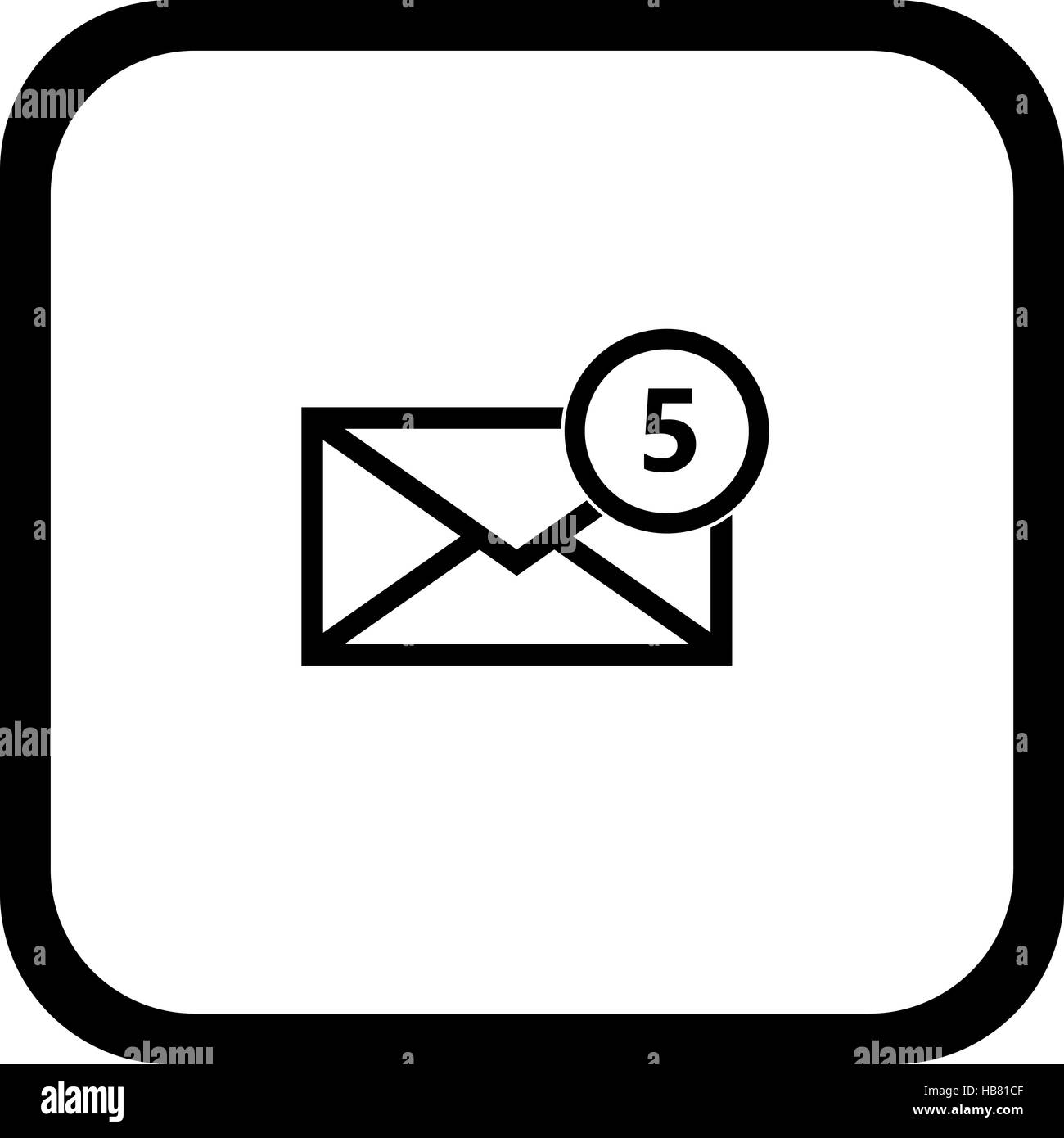 Email symbol letter icon Stock Photo - Alamy