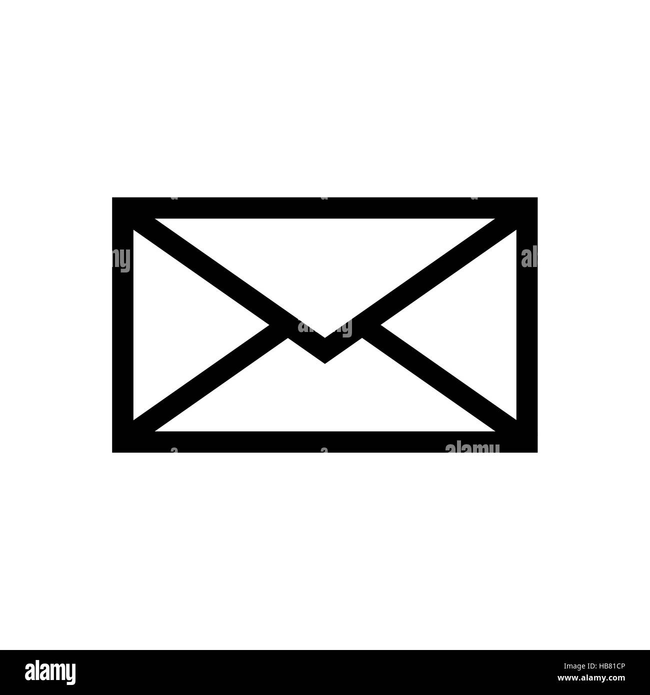 Email symbol letter icon Stock Photo - Alamy