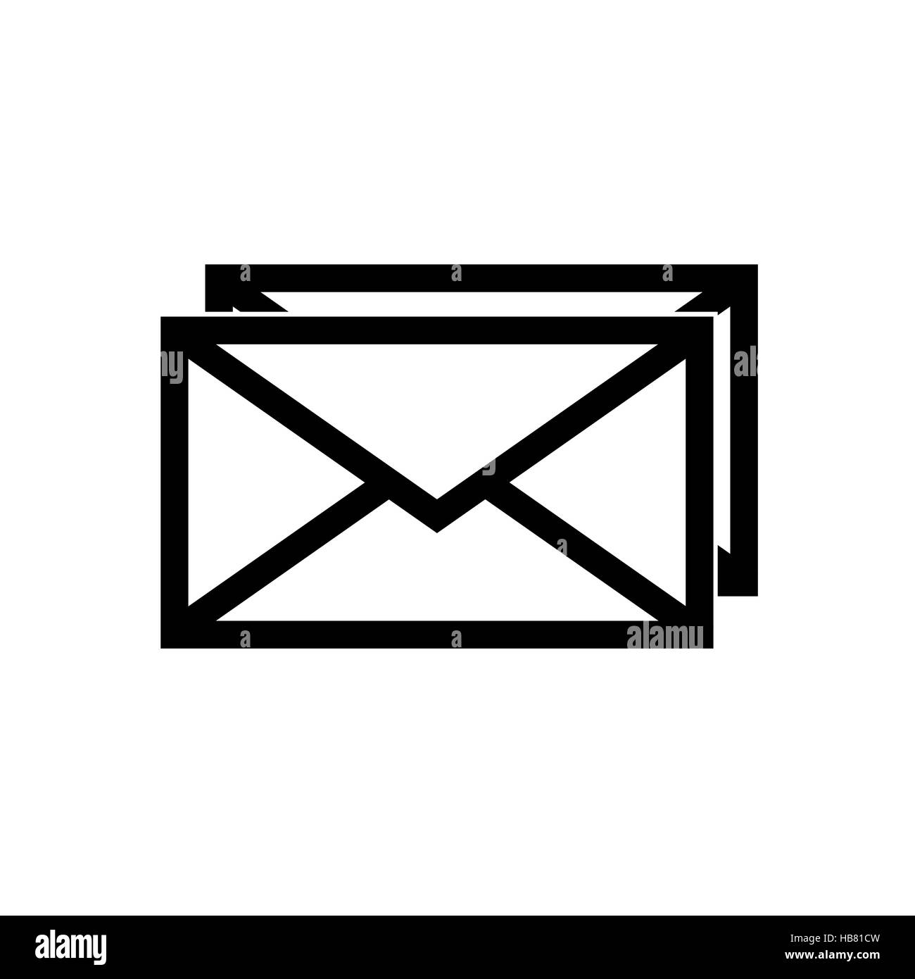 Email symbol letter icon Stock Photo - Alamy