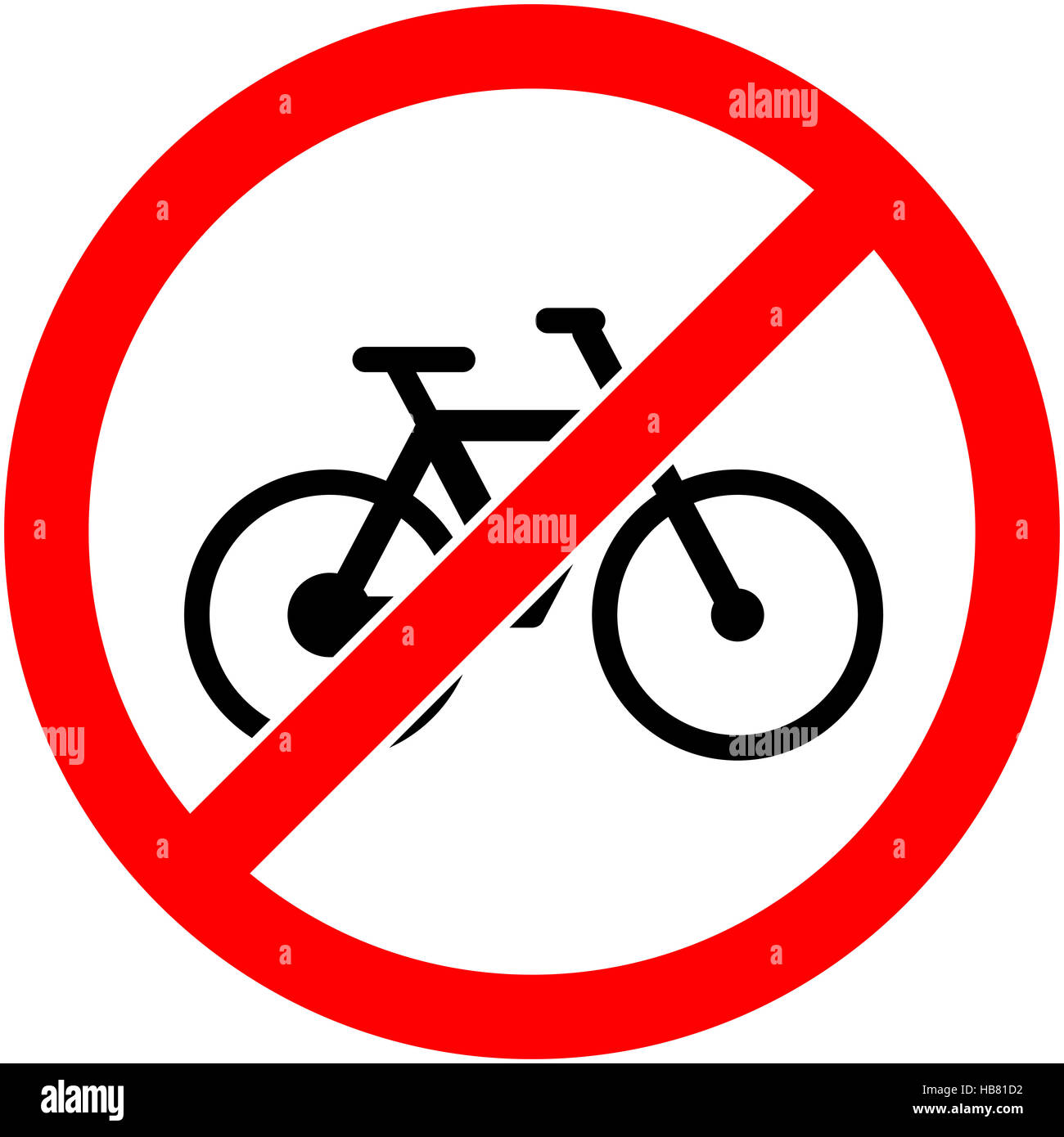 No Cycling Symbol Sign Stock Photos & No Cycling Symbol Sign Stock ...