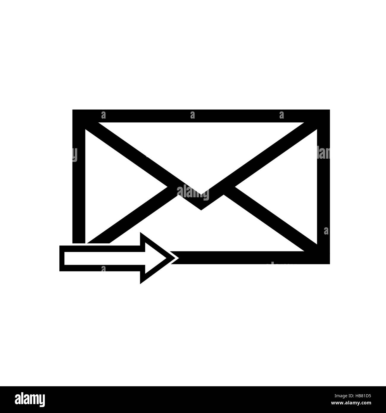 Email symbol letter icon Stock Photo - Alamy