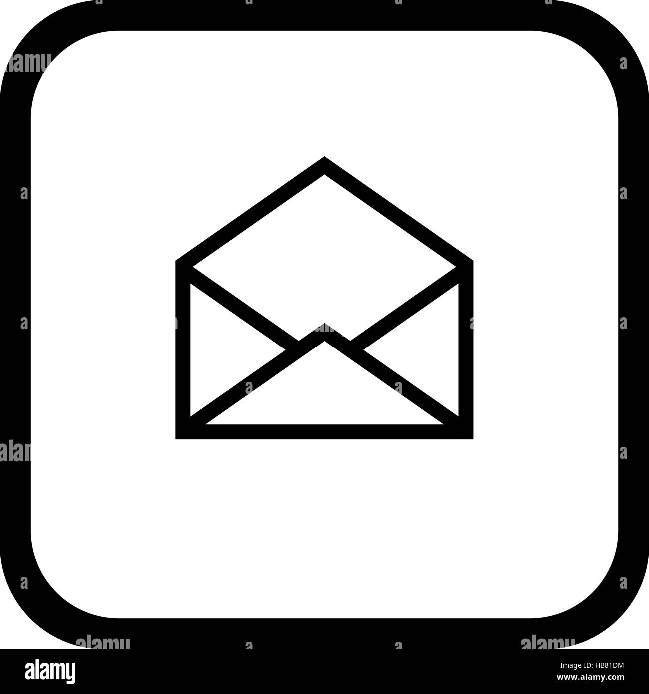 Email symbol letter icon Stock Photo - Alamy