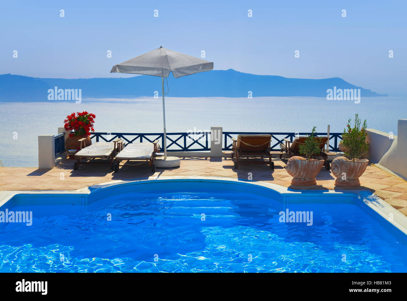 Greece pool hi-res stock photography and images - Alamy