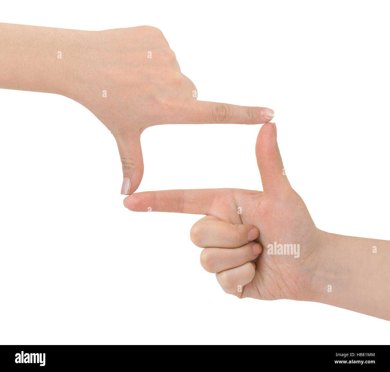 Frame made of hands Stock Photo - Alamy