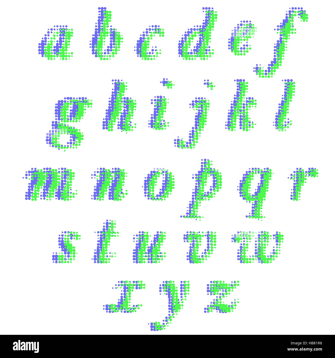 Dot letters hi-res stock photography and images - Alamy