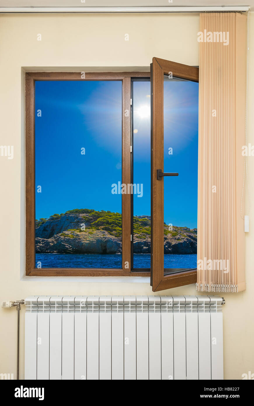 Ocean view window Stock Photo - Alamy