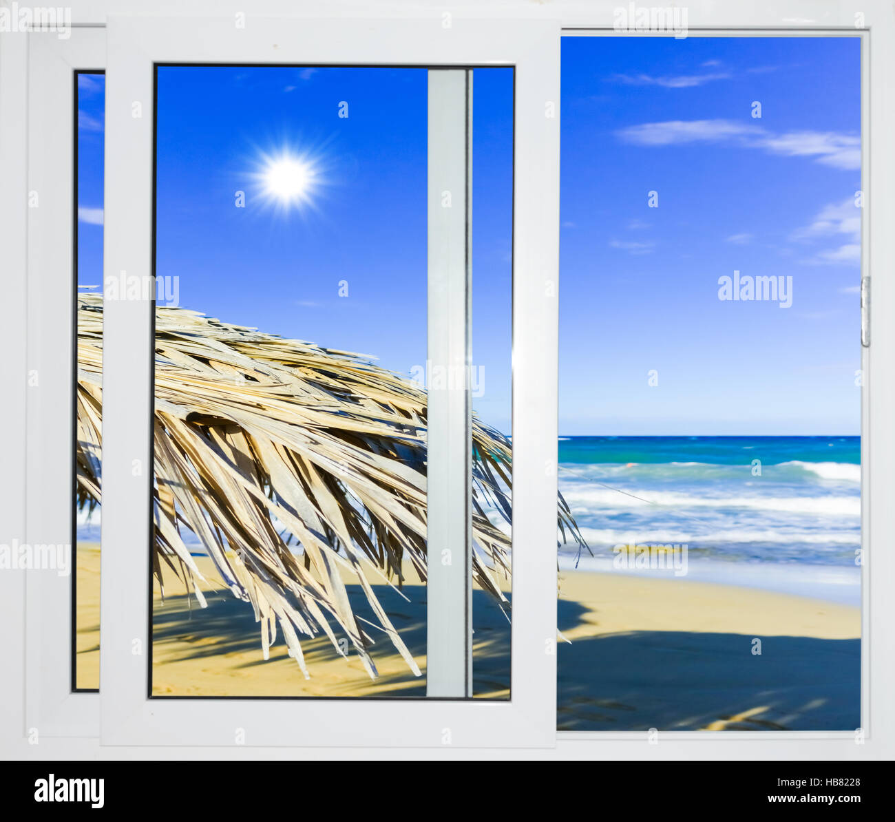 Ocean view window Stock Photo - Alamy
