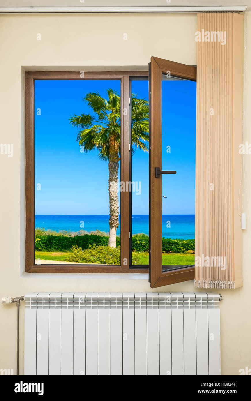 Ocean view window Stock Photo - Alamy