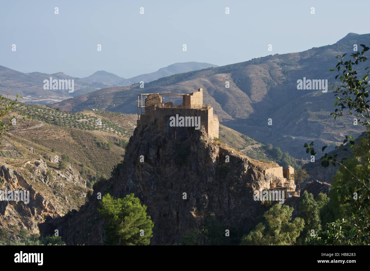 Lanjaron Castle, Lanjaron, Alpujarra, Spain Stock Photo - Alamy