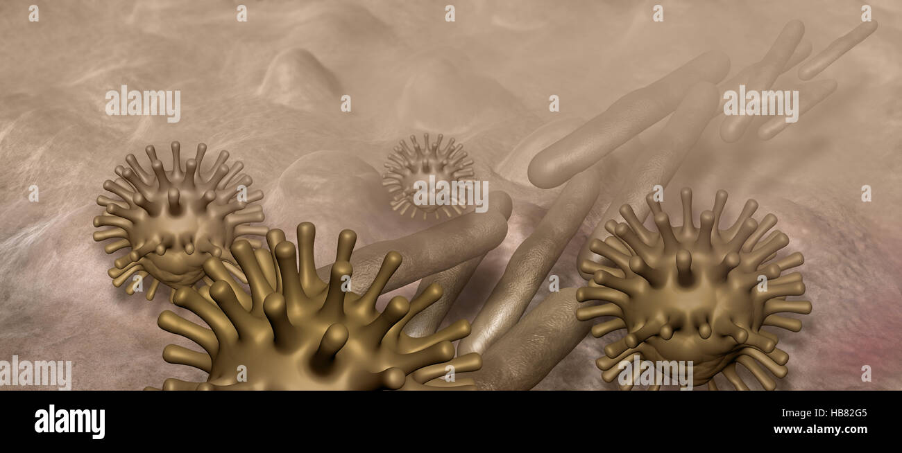 Virus and bacterium Stock Photo - Alamy