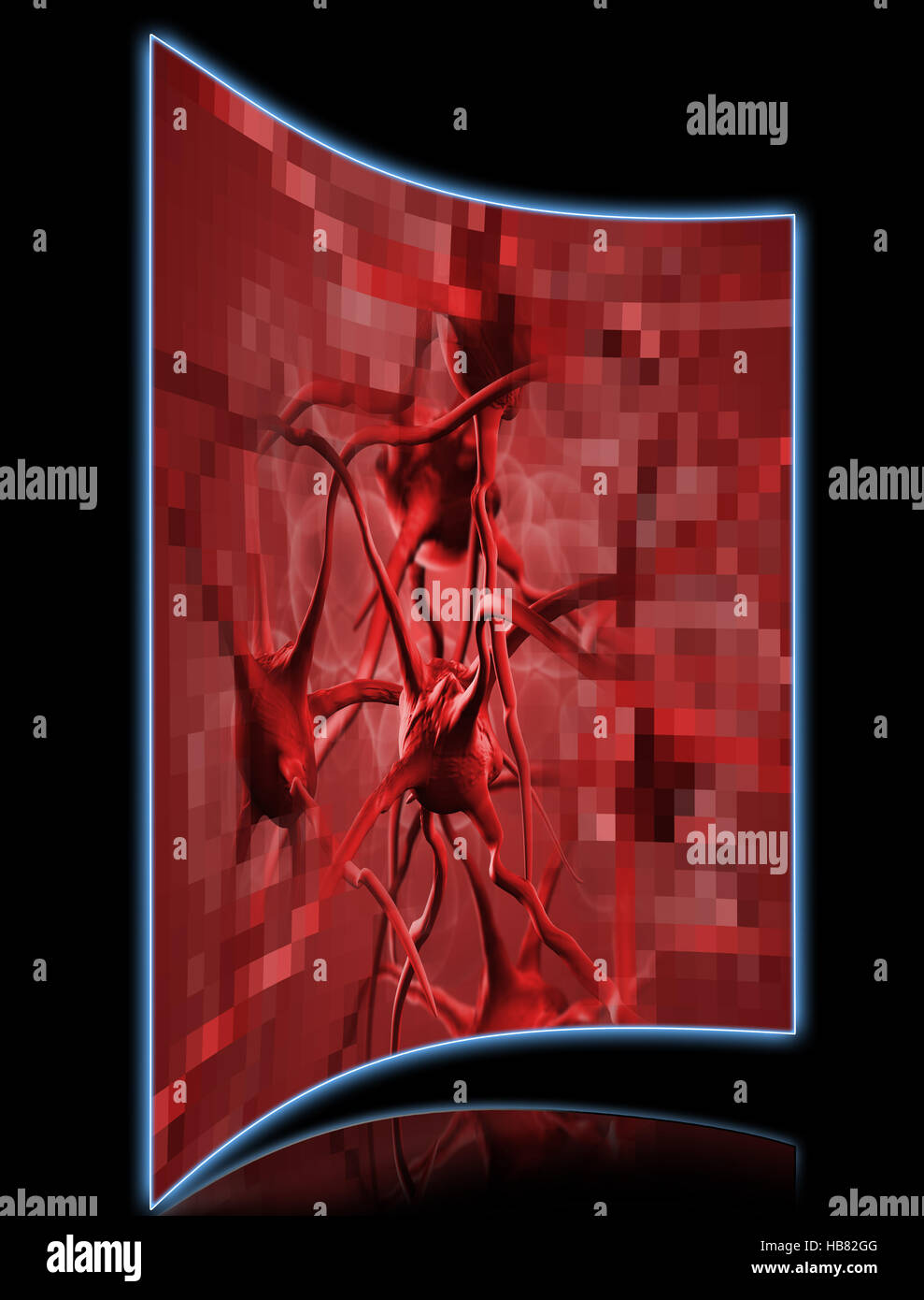 cancer cell pixelated Stock Photo - Alamy