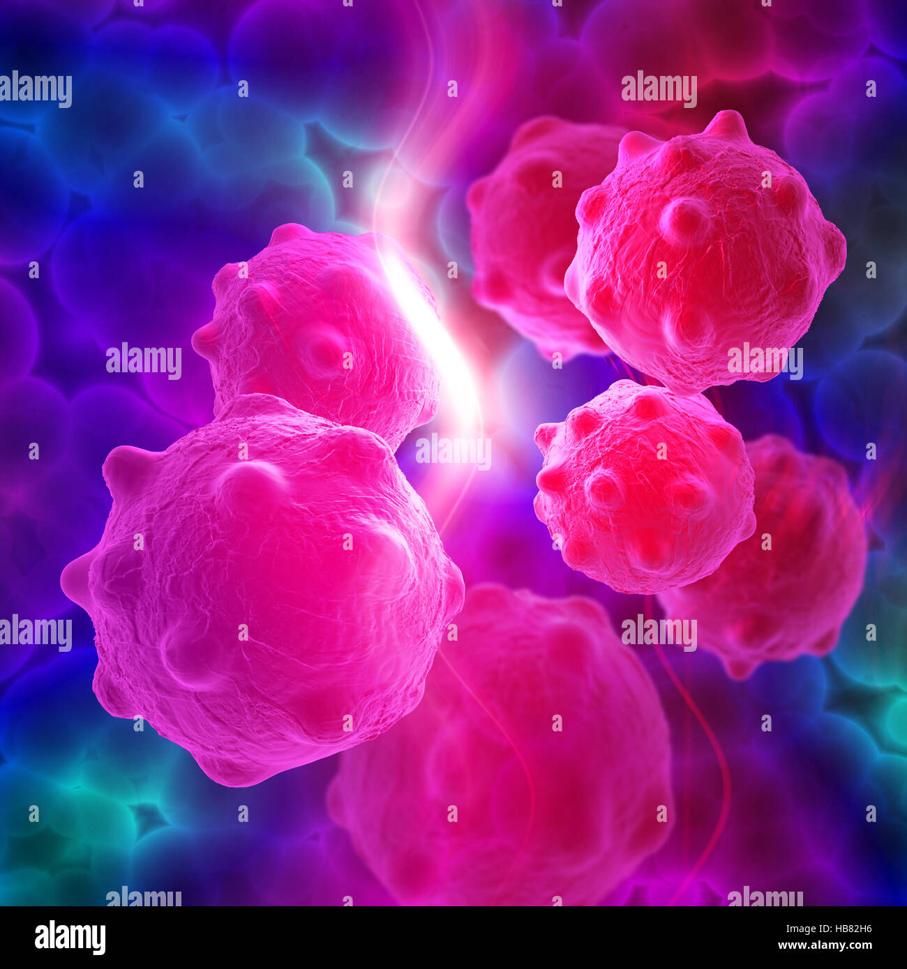 Virus and bacterium Stock Photo - Alamy