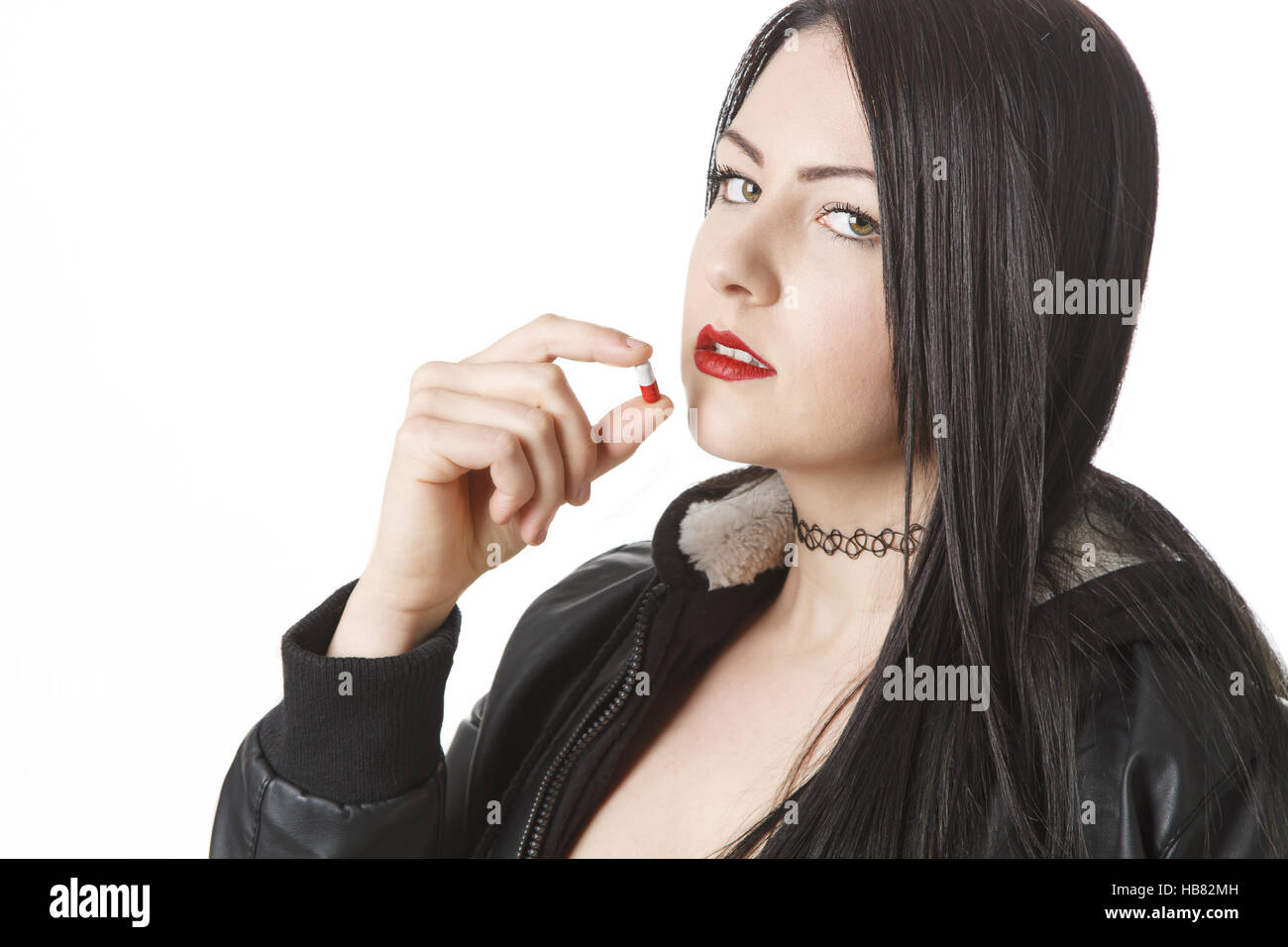 drug addicted woman Stock Photo - Alamy