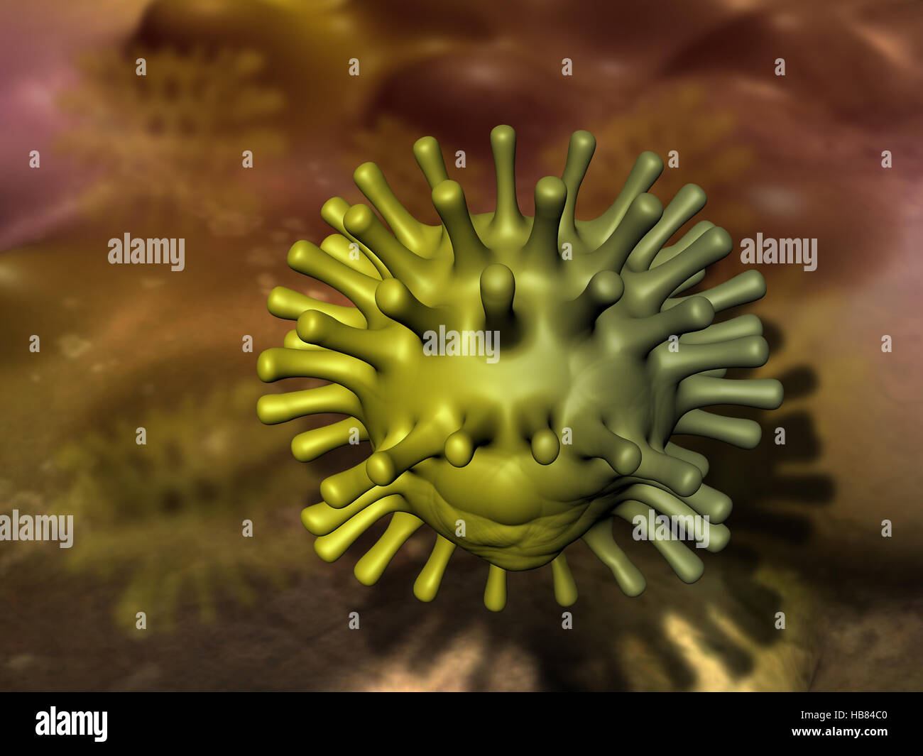 Virus and bacterium Stock Photo - Alamy