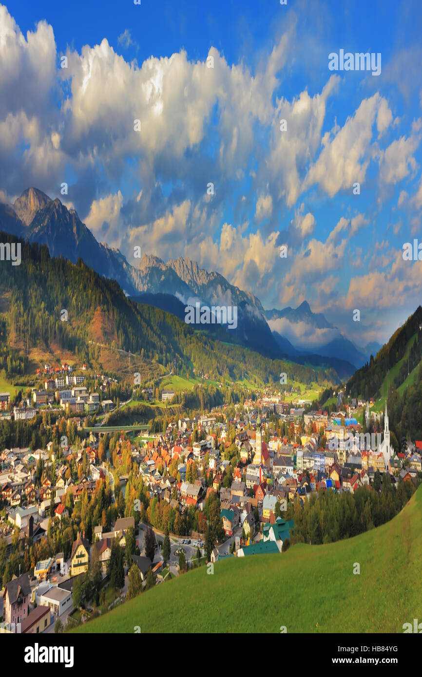 Valley in alps hi-res stock photography and images - Alamy