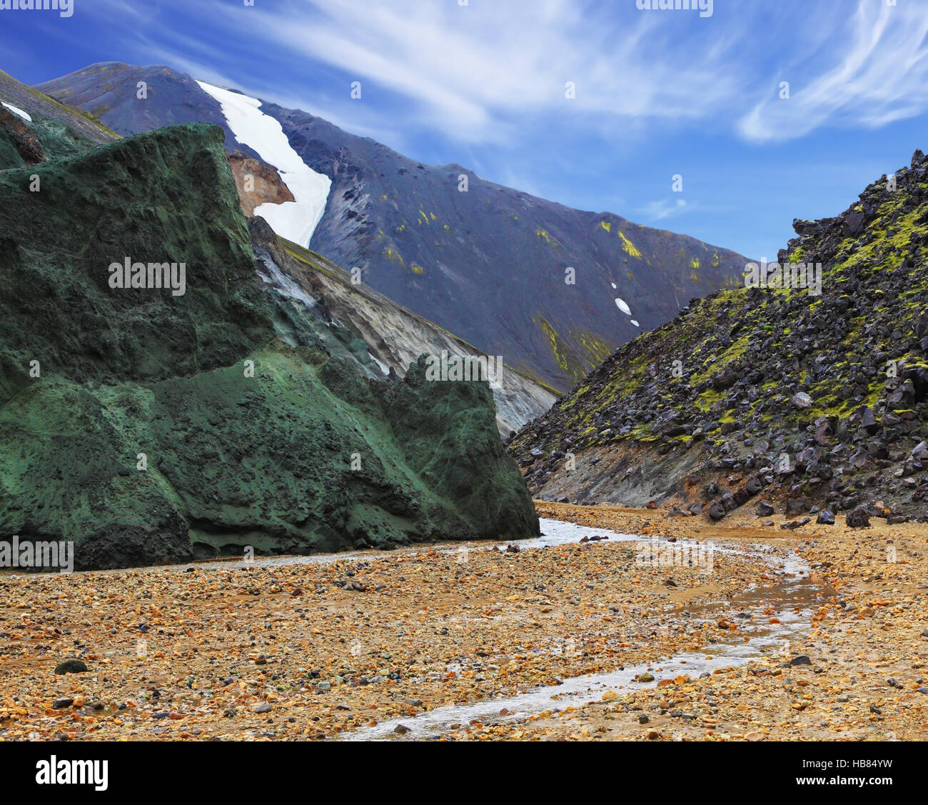Green color rock hi-res stock photography and images - Alamy