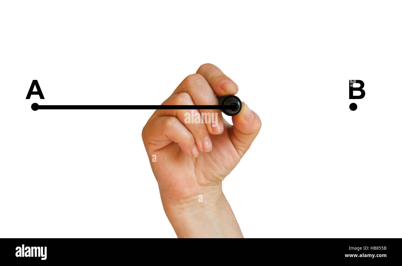 hand drawing a line Stock Photo - Alamy