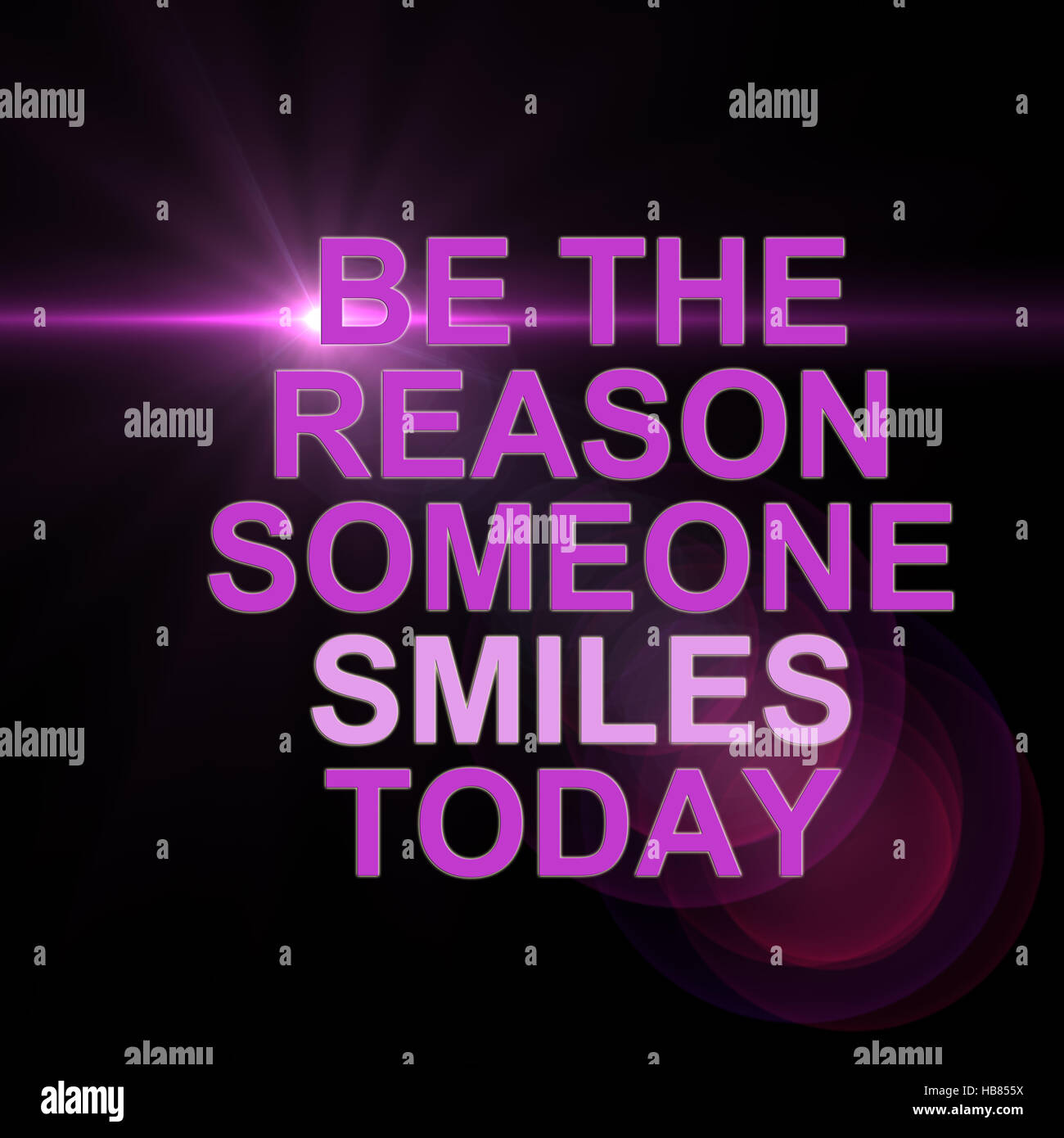 be the reason someone smiles today Stock Photo - Alamy