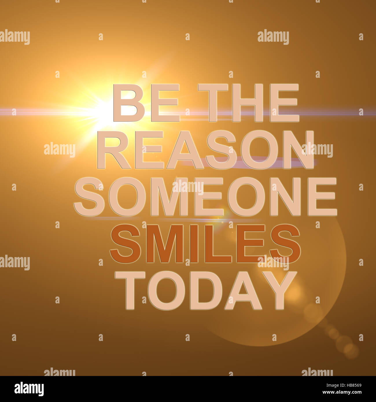 be the reason someone smiles today Stock Photo - Alamy