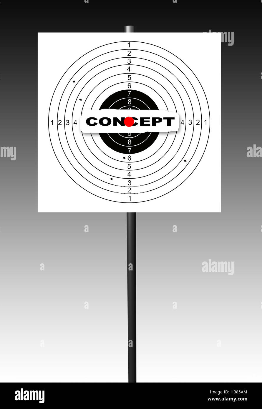 Hitting the target Stock Photo - Alamy
