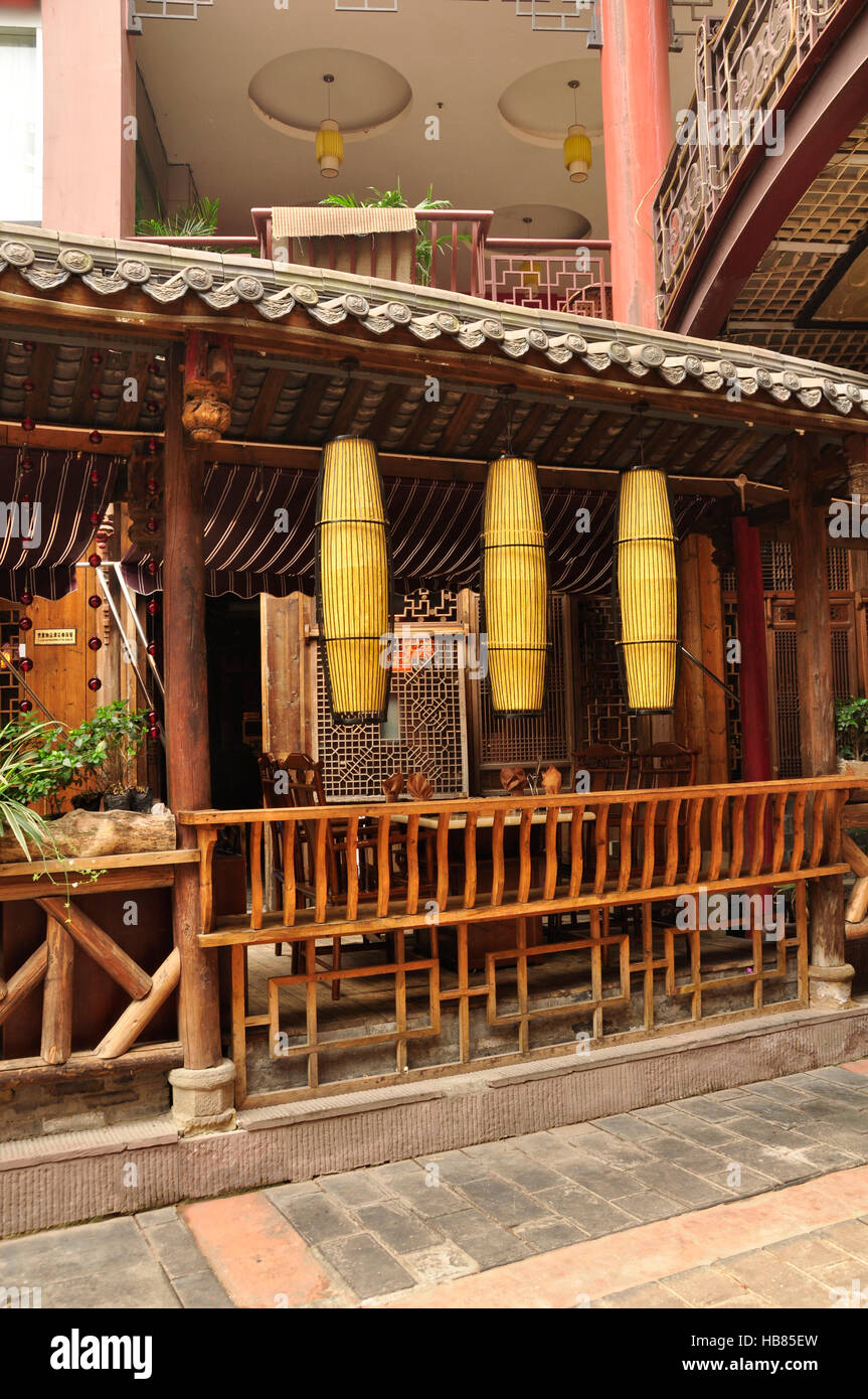 Chinese decor, Chengdu Stock Photo - Alamy