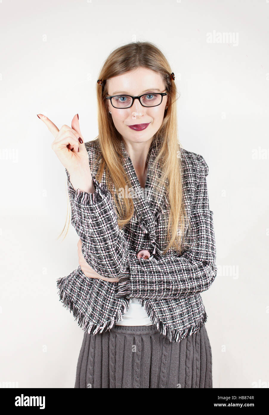 Making the point hi-res stock photography and images - Alamy