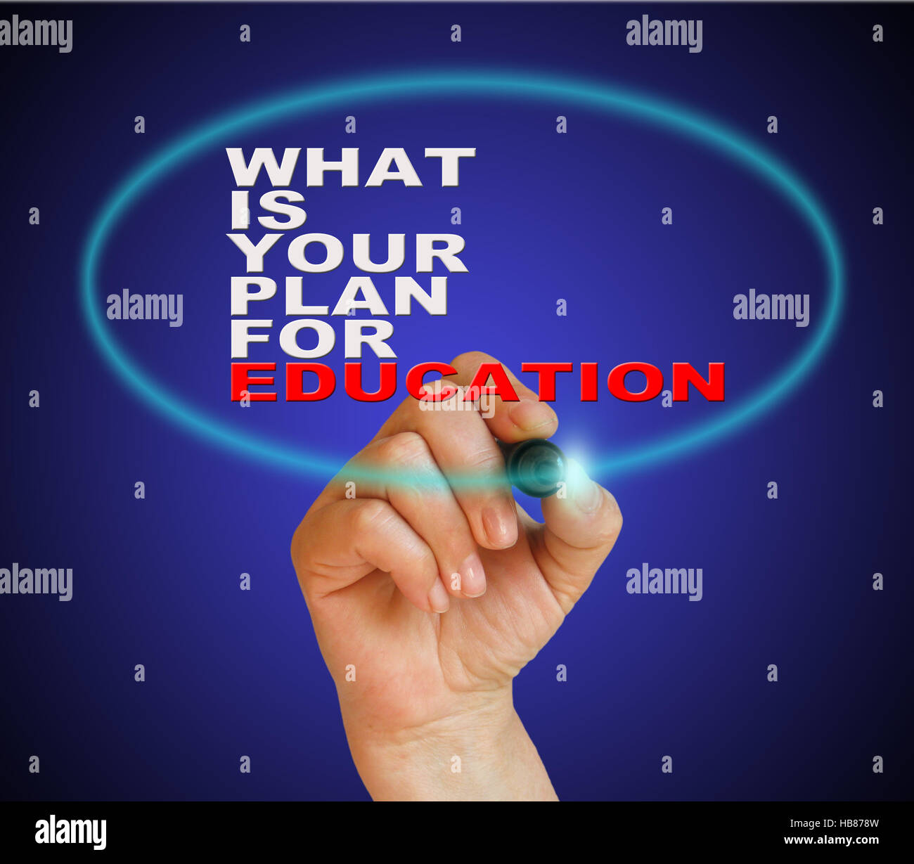 WHAT IS YOUR PLANE FOR EDUCATION Stock Photo - Alamy
