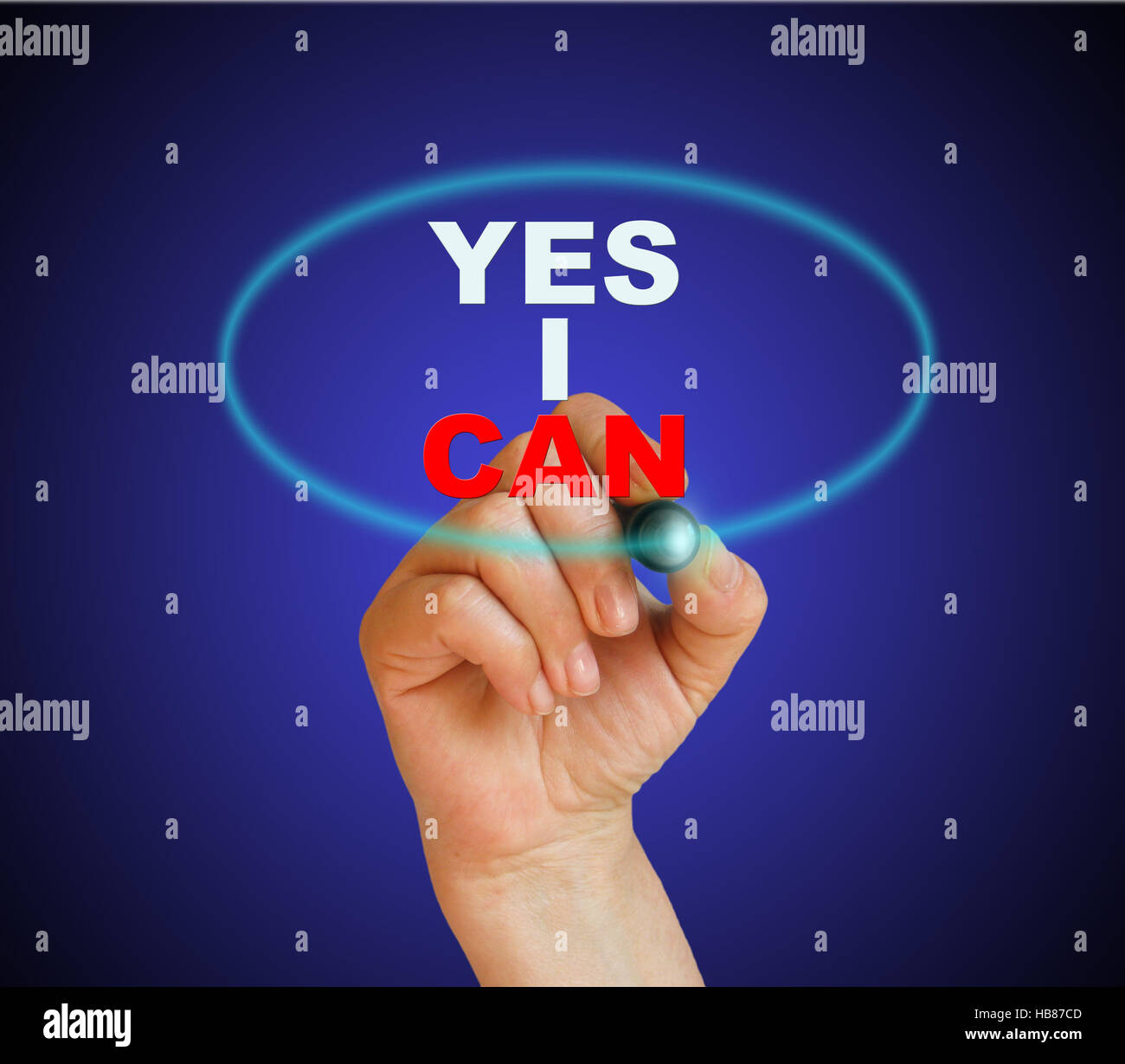 YES I CAN Stock Photo - Alamy