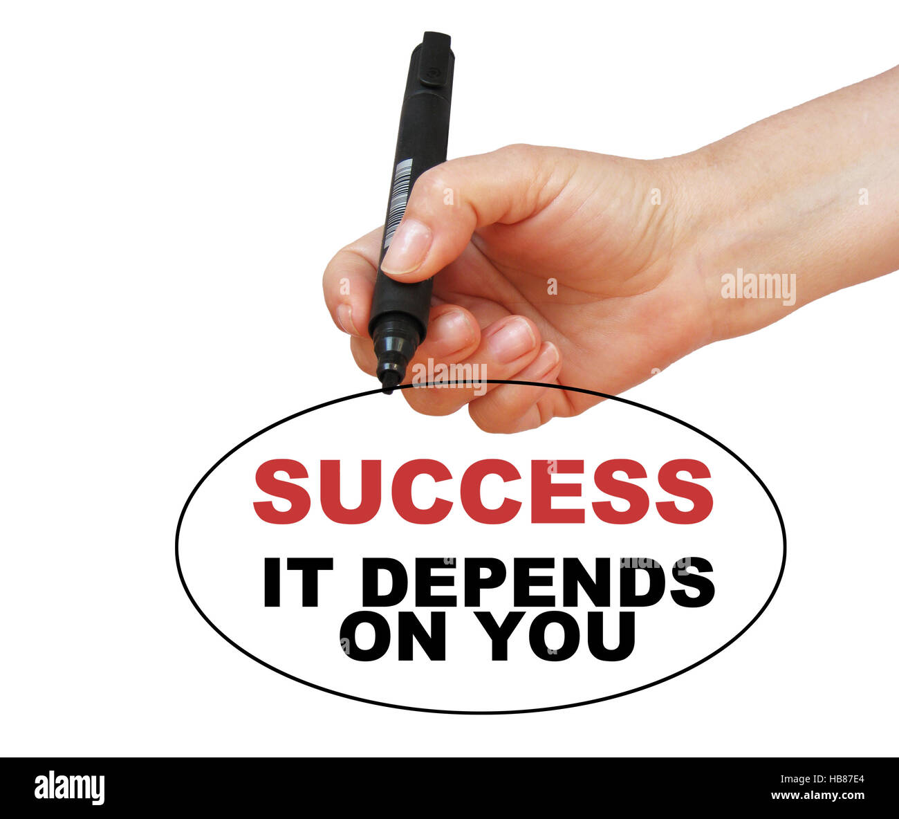 Success, it depends on you Stock Photo - Alamy